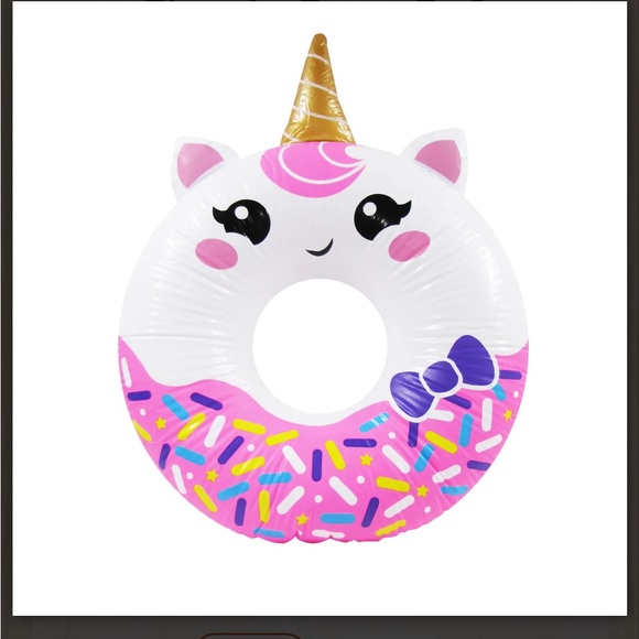 Swim | Unicorn 32 Inflatable Rainbow Swim Pool Water Float Blow Toy ...